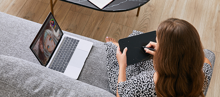 Deco mini 7w Wireless drawing tablet for illustrators | XP-Pen UK ...