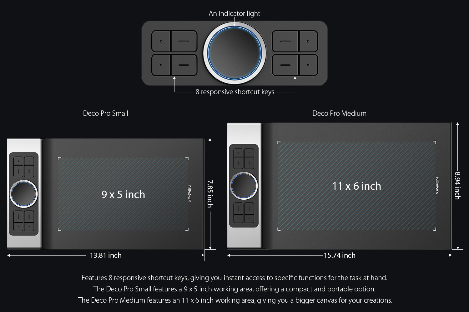 Deco Pro M/W professional digital drawing tablet | XP-Pen UK official store