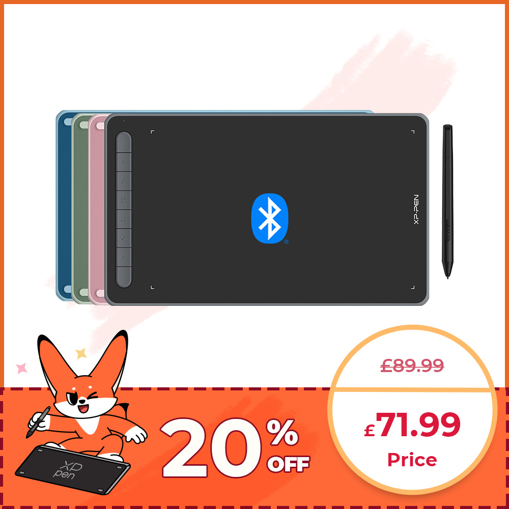 Deco LW Bluetooth drawing tablet for illustrators | XP-Pen UK official ...
